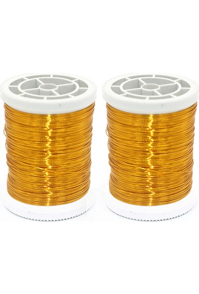 Tuğra Tablo Bakır Tel 2 Adet N0:8 Sarı 200 gr 300 mt Tuğra Tablo Bakır Tel 2 Adet N0:8 Sarı 200 gr 300 mt