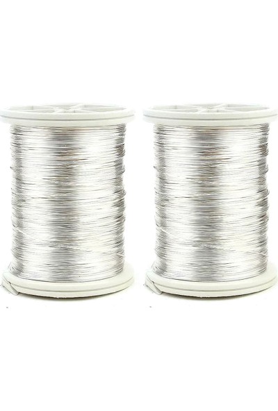 Tuğra Tablo Bakır Tel 2 Adet No:3 Nikel Rengi 200 gr 300 mt Tuğra Tablo Bakır Tel 2 Adet No:3 Nikel Rengi 200 gr 300 mt