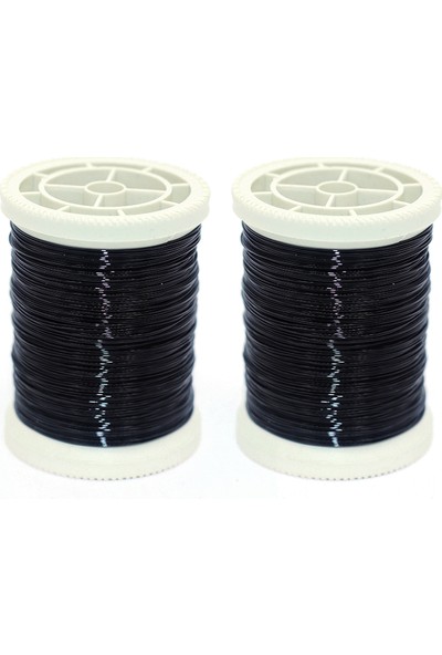 Tuğra Tablo Bakır Tel 2 Adet No:15 Siyah 200 gr 300 mt