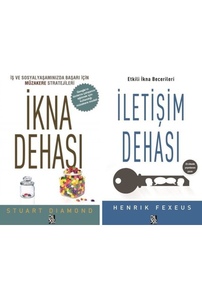 Diyojen Yayıncılık Ikna Dehası - Iletişim Dehası 2 Kitap Set Diyojen Yayıncılık Ikna Dehası - Iletişim Dehası 2 Kitap Set