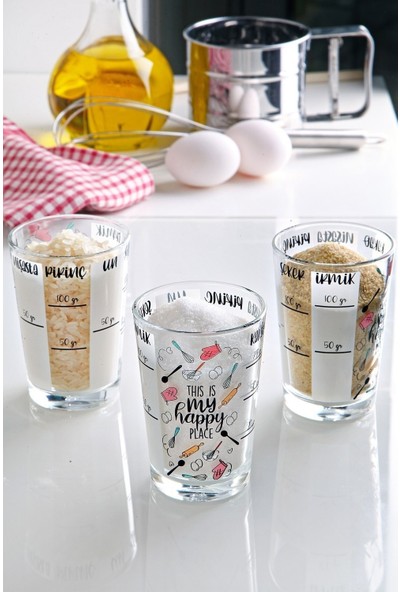 Kitchen Crazy Ölçü Bardağı 3'lü