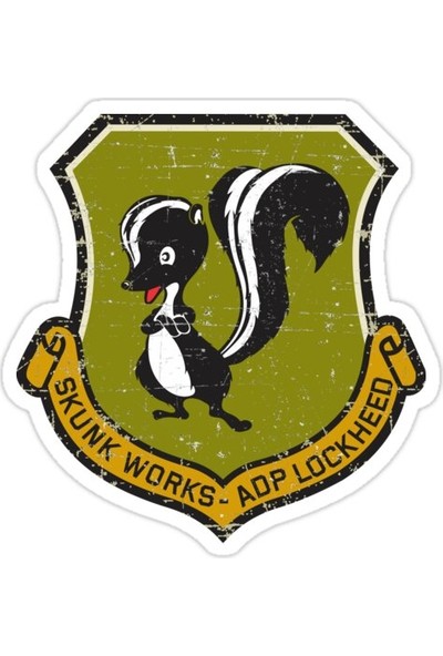 Universal Skunk Works - Adp Lockheed Grunge Tarzı Sticker Araba Oto Arma Duvar Sticker Ev Dekoratif Çıkartma Universal Skunk Works - Adp Lockheed Grunge Tarzı Sticker Araba Oto Arma Duvar Sticker Ev Dekoratif Çıkartma