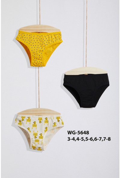 Wogi WG-5648 Çocuk 3'lü Külot Set %95 Pamuk %5 Elasten Ekstra Yumuşatılmış Kumaş Wogi WG-5648 Çocuk 3'lü Külot Set %95 Pamuk %5 Elasten Ekstra Yumuşatılmış Kumaş