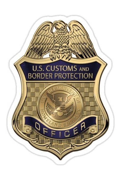 Universal Abd Gümrük Ve Sınır Koruması - Mavi Kadife Üzerine Cbp Görevlisi Rozet Universal Abd Gümrük Ve Sınır Koruması - Mavi Kadife Üzerine Cbp Görevlisi Rozet