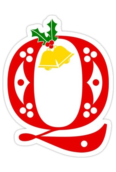 Universal Dekoratif Alfabe Mektubu - Ilk S - Kişiselleştirilmiş Noel Hediyesi