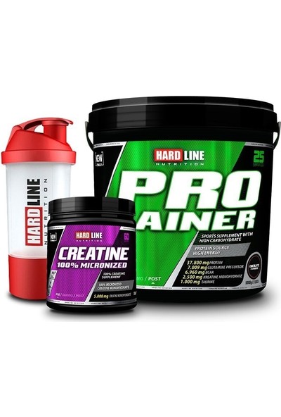 Hardline Nutrition Hardline Progainer 5000 gr + Kreatine 300 gr Kombinasyonu Hardline Nutrition Hardline Progainer 5000 gr + Kreatine 300 gr Kombinasyonu