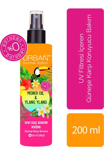 Urban Care Monoi Oil & Ylang Ylang Sıvı Saç Bakım Kremi 200 ml Urban Care Monoi Oil & Ylang Ylang Sıvı Saç Bakım Kremi 200 ml