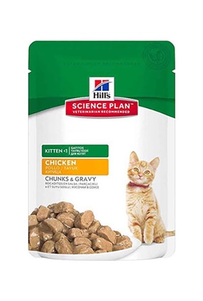 Hills Kitten Tavuklu Yavru Kedi Pouch Konservesi 6X85GR Hills Kitten Tavuklu Yavru Kedi Pouch Konservesi 6X85GR