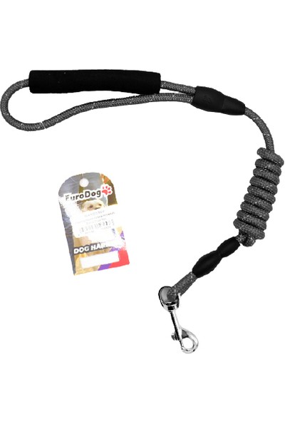 Eurodog Köpek Gezdirme Tasması Reflektörlü 8 MMX120 cm Siyah