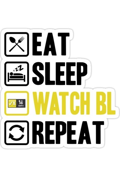 Universal Ye Uyku Izle Bl Tekrar 2 Sticker Araba Oto Arma Duvar Sticker Ev Dekoratif Çıkartma 15 cm Universal Ye Uyku Izle Bl Tekrar 2 Sticker Araba Oto Arma Duvar Sticker Ev Dekoratif Çıkartma 15 cm