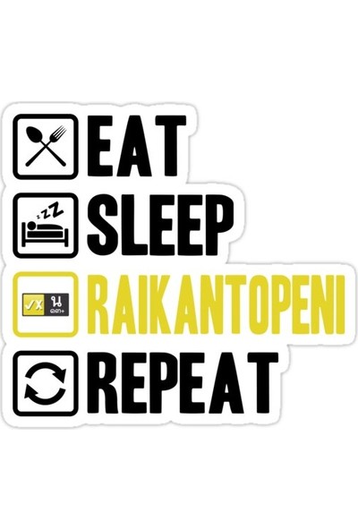Universal Ye Uyku Raikantopeni Tekrar 2 Sticker Araba Oto Arma Duvar Sticker Ev Dekoratif Çıkartma 15 cm Universal Ye Uyku Raikantopeni Tekrar 2 Sticker Araba Oto Arma Duvar Sticker Ev Dekoratif Çıkartma 15 cm