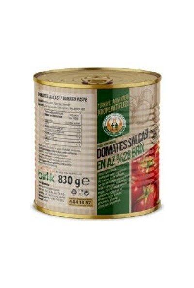 Tarım Kredi Kooperatifleri Türkiye Tarım Kredi Kooperatifi Domates Salçası 830 gr