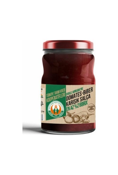 Türkiye Tarım Kredi Kooperatifi Domates Biber Karışık Salça 700 gr