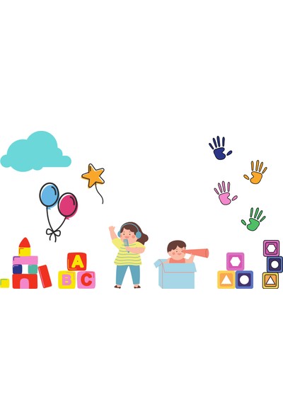 Ege Reklam Sevimli Arkadaşlar Bebek Çocuk Odası Duvar Sticker Yapıştırma Ege Reklam Sevimli Arkadaşlar Bebek Çocuk Odası Duvar Sticker Yapıştırma