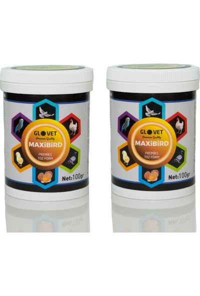 Glovet Maxibird 100 gr 2 Adet Premiks Vitamin Mineral Kanarya Hint Bülbülü Papağan Sultan Cennet Papağanı Yumurtacı Tavuk Glovet Maxibird 100 gr 2 Adet Premiks Vitamin Mineral Kanarya Hint Bülbülü Papağan Sultan Cennet Papağanı Yumurtacı Tavuk
