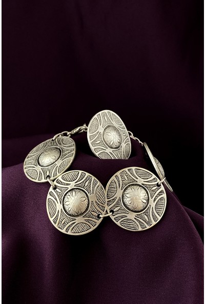 Mooni Accessories Modern Tasarım Antik Gümüş Kaplama Ayarlanabilir Ölçülü yüzük ve Bileklik Seti Mooni Accessories Modern Tasarım Antik Gümüş Kaplama Ayarlanabilir Ölçülü yüzük ve Bileklik Seti