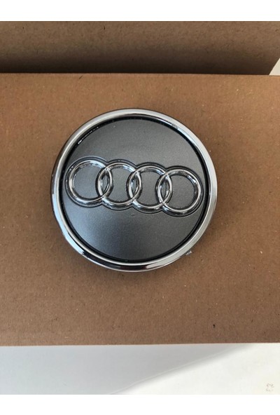 Ottocar Audi Jant Göbeği Arması--Koyu Gri- A3-A4-A6-A8 Uyumlu-68 mm Dış Ölçü-1 Adet Fiyatıdır