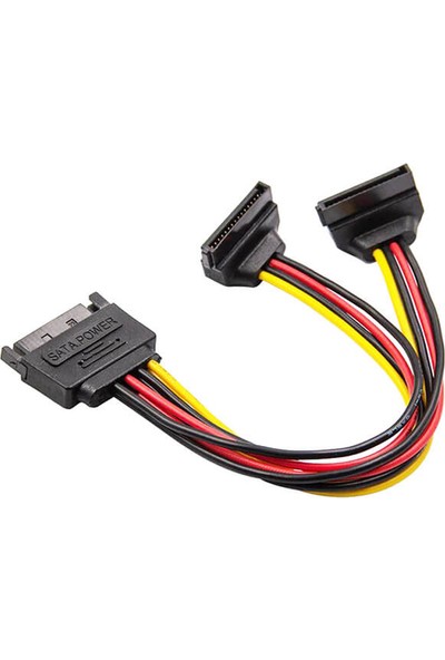 Wozlo 90 Derece Sata Power Çoğaltıcı 2 Li Y Splitter Sata Güç Kablo Wozlo 90 Derece Sata Power Çoğaltıcı 2 Li Y Splitter Sata Güç Kablo
