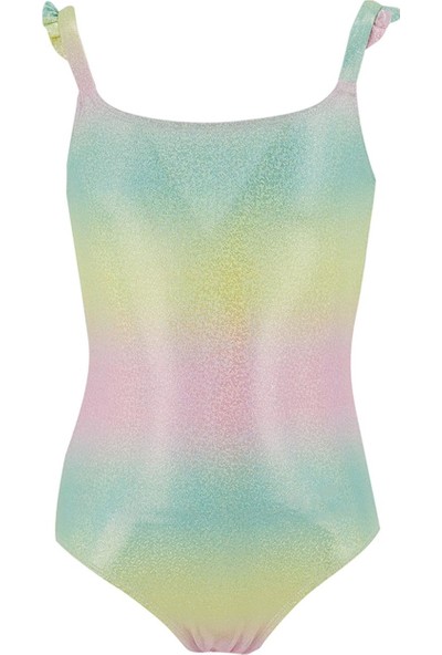 DeFacto Kız Çocuk Gökkuşağı Renkli Esnek Mayo T3490A621SM