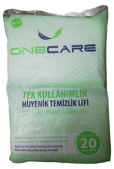 One Care Tek Kullanımlık Hijyenik Temizleme Lifi (20*12 cm x 20 Ad)