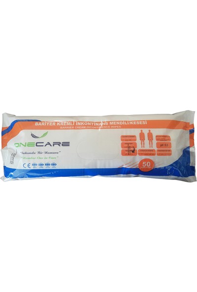 One Care Bariyer Kremli Inkontinans Mendili/kesesi One Care Bariyer Kremli Inkontinans Mendili/kesesi