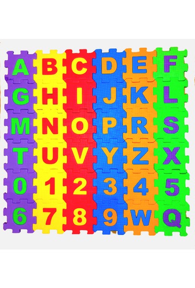Avda 36 Parça Harfli ve Rakamlı Eva Oyun Halısı 52 x 52 cm Küçük Boy Oyun Matı Yer Karosu Puzzle Yapboz Avda 36 Parça Harfli ve Rakamlı Eva Oyun Halısı 52 x 52 cm Küçük Boy Oyun Matı Yer Karosu Puzzle Yapboz