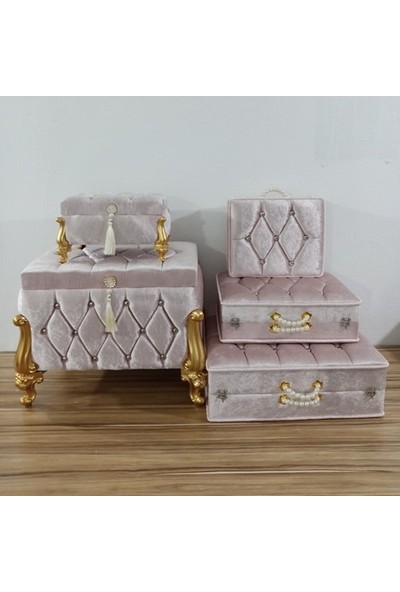 Sonem Çeyiz Söz Nişan Bohça Gelin Düğün Damat Çeyiz Sandığı 5li Set Sonem Çeyiz Söz Nişan Bohça Gelin Düğün Damat Çeyiz Sandığı 5li Set