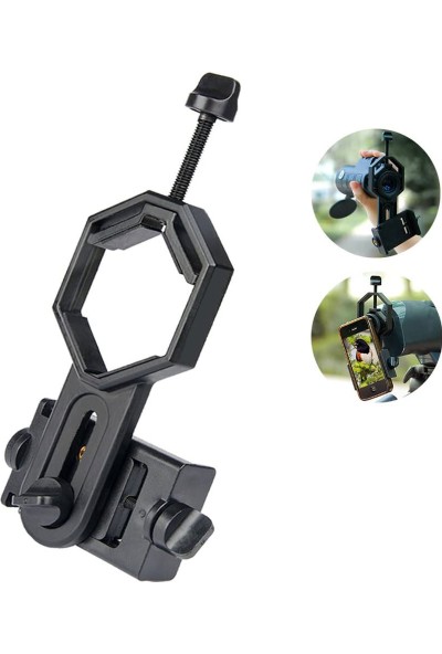 Buyfun Cep Telefonu Teleskop Adaptörü Montaj Braketi Alüminyum (Yurt Dışından)