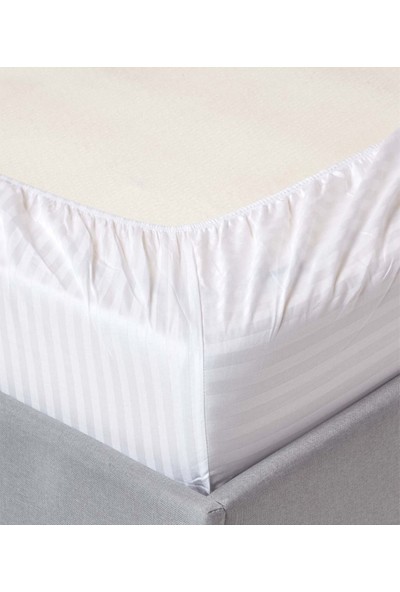 Tekstil Home Lüx Serisi Otel Tipi Lastikli Çizgili Pamuk Saten Çarşaf Seti Çift Kişilik Tekstil Home Lüx Serisi Otel Tipi Lastikli Çizgili Pamuk Saten Çarşaf Seti Çift Kişilik
