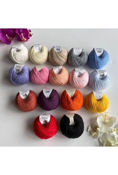 Lovofiya Gazzal Baby Cotton 16'lı İp Seti-Punch İpi Lovofiya Gazzal Baby Cotton 16'lı İp Seti-Punch İpi