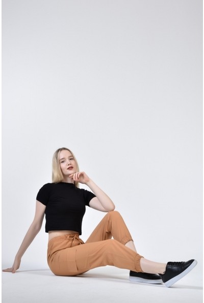 Kadın Cepli Kargo Pantolon