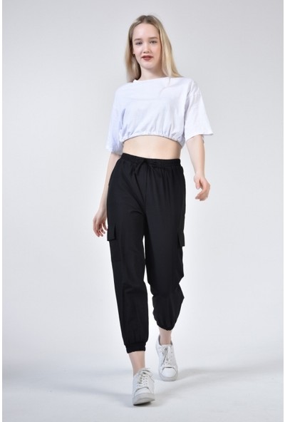 Poriento Kadın Cepli Kargo Pantolon