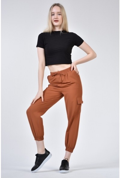 Kadın Cepli Kargo Pantolon