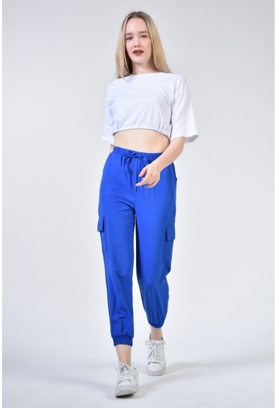 Poriento Kadın Cepli Kargo Pantolon