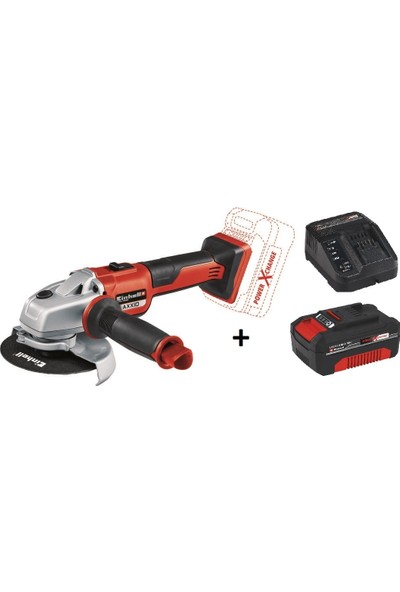 Einhell Axxıo 125 mm Taşlama Makinesi + 4.0 Ah Starter Kit Einhell Axxıo 125 mm Taşlama Makinesi + 4.0 Ah Starter Kit