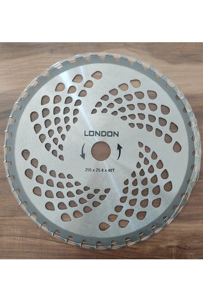 London Tırpan Daire Testeresi Elmaslı 255 x 25.4 x 40T