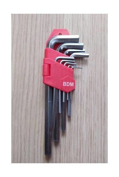 Bdm 9 Parça Düz Alyan Seti 180 mm - Uzun Bdm 9 Parça Düz Alyan Seti 180 mm - Uzun
