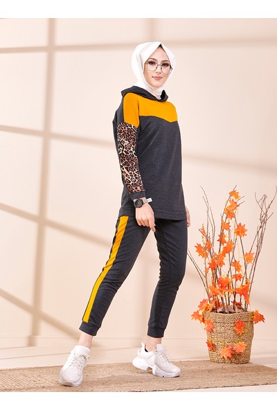 Tofisa Ikili Eşofman Takımı - Antrasit Hardal - Tofisa Tofisa Ikili Eşofman Takımı - Antrasit Hardal - Tofisa