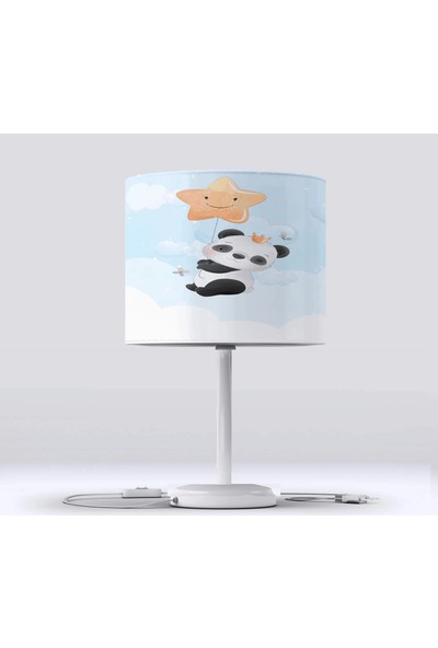 Else Halı Else Yıldızlı Bulutlu Panda Desenli Çocuk Bebek Odası Abajur Masa Lambası Else Halı Else Yıldızlı Bulutlu Panda Desenli Çocuk Bebek Odası Abajur Masa Lambası