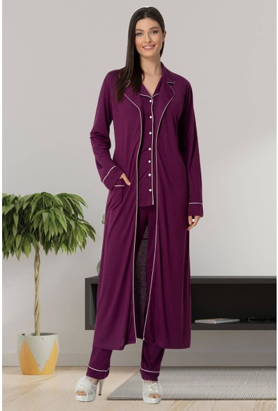 Mecit Önden Düğmeli Lohusa Pijama Sabahlık Takım Mecit 5411 Mecit Önden Düğmeli Lohusa Pijama Sabahlık Takım Mecit 5411