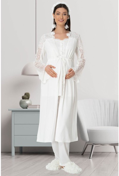 Mecit Lohusa Pijama Sabahlık Takım Mecit 5440 Mecit Lohusa Pijama Sabahlık Takım Mecit 5440