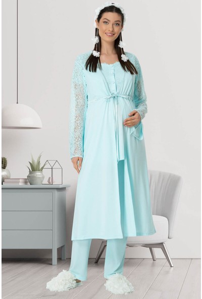 Mecit Lohusa Pijama Sabahlık Takım Mecit 5440 Mecit Lohusa Pijama Sabahlık Takım Mecit 5440