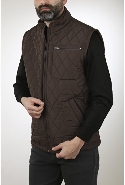 Neowit Erkek Kahve Içi Polarlı Rahat Kalıp Kapitone Şişme Yelek Neowit Erkek Kahve Içi Polarlı Rahat Kalıp Kapitone Şişme Yelek