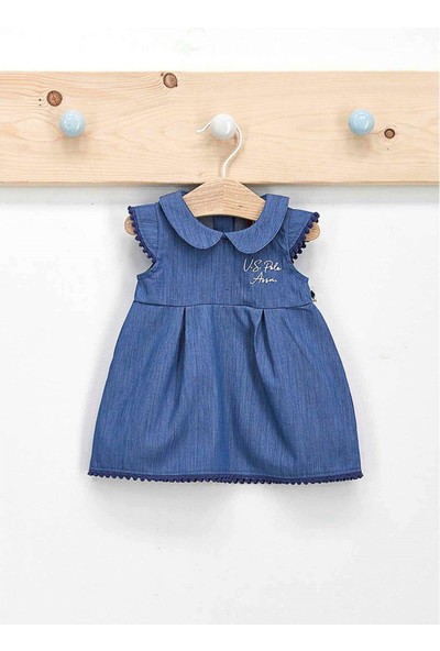 U.S. Polo Assn. U.s Polo Kız Bebek Elbise USB418 Lacivert