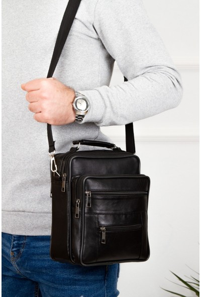 Newfull Deri Postacı El Çantası Büyük