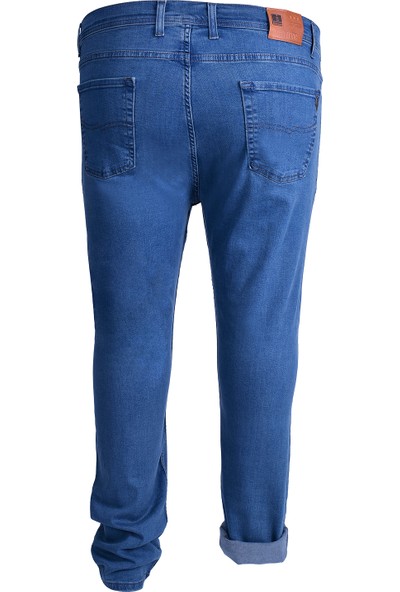 Morwagon Büyük Beden Erkek Lacivert Kot Pantolon Morwagon Büyük Beden Erkek Lacivert Kot Pantolon