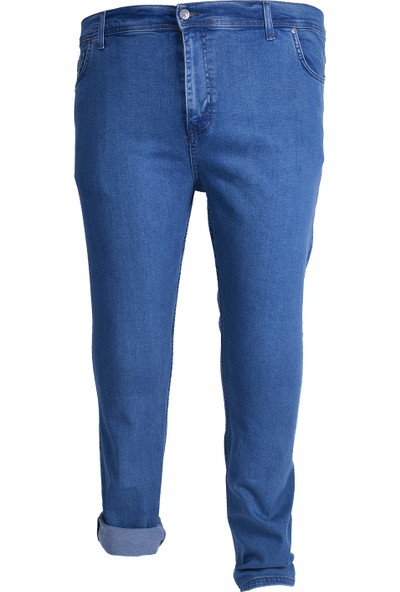 Morwagon Büyük Beden Erkek Lacivert Kot Pantolon Morwagon Büyük Beden Erkek Lacivert Kot Pantolon