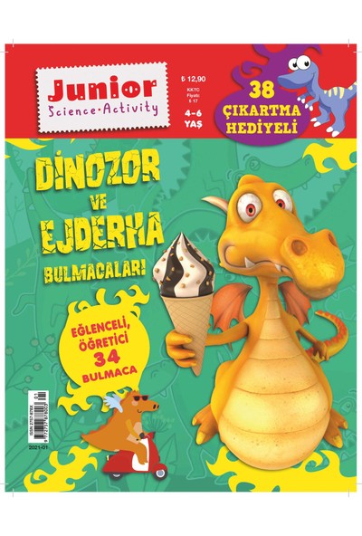 Junior Science Dinazor ve Ejderha Bulmacaları 38 Çıkartma Junior Science Dinazor ve Ejderha Bulmacaları 38 Çıkartma