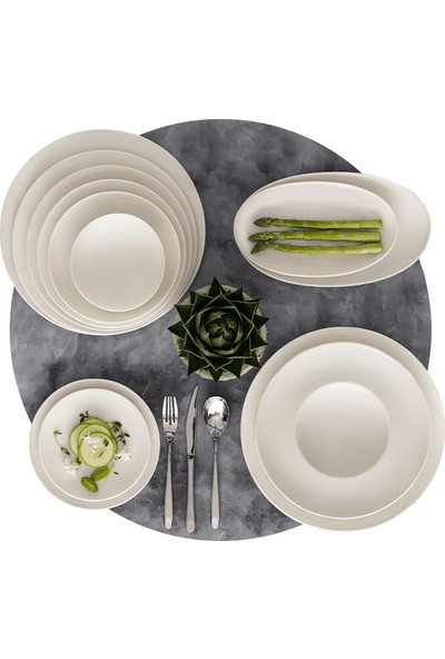 Güral Porselen Gbs Atina 20 cm. Çukur Tabak Dekorsuz GBSATN20CK00