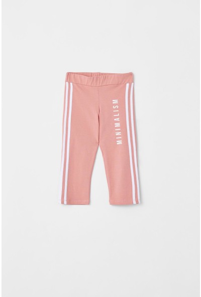 Defacto Kız Çocuk Slogan Baskılı Kapri Boy Tayt T5467A621SP